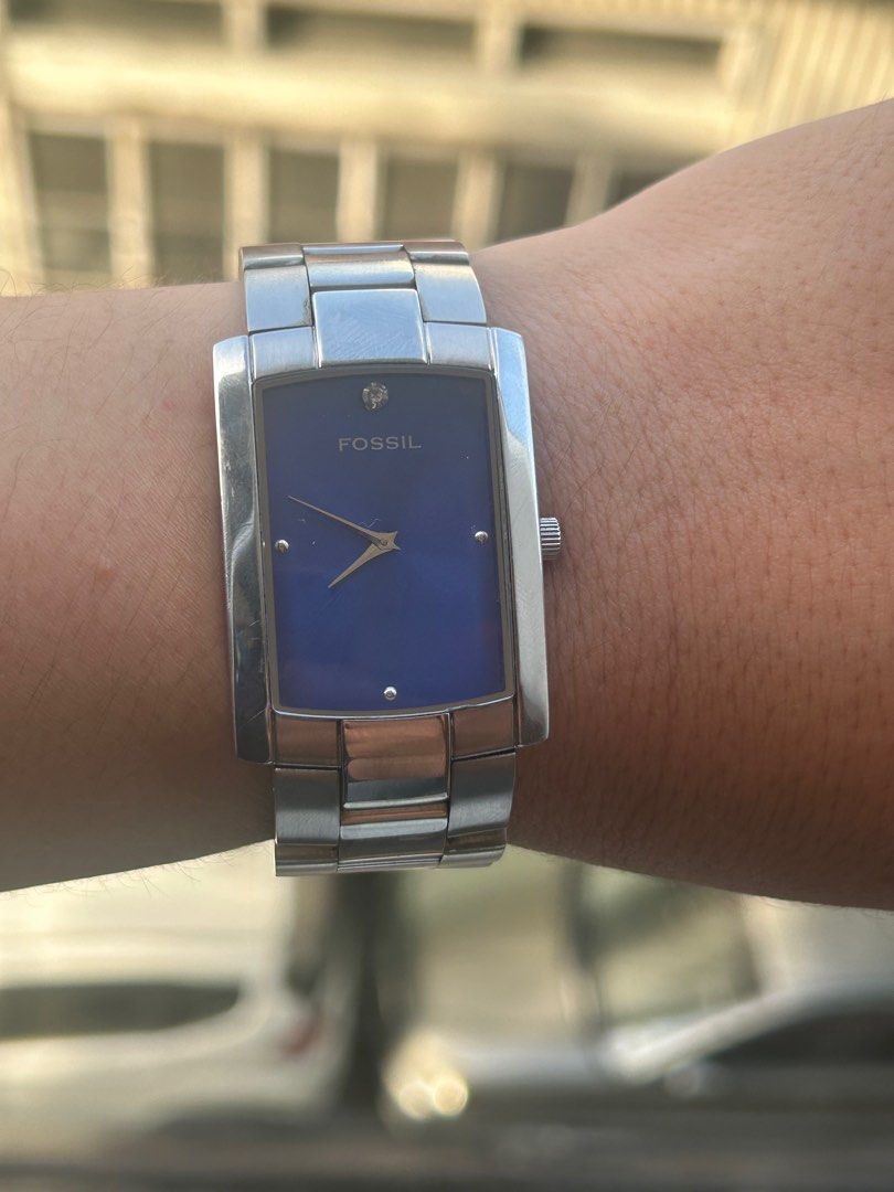 FOSSIL BLUE DIAL, Luxury, Watches on Carousell
