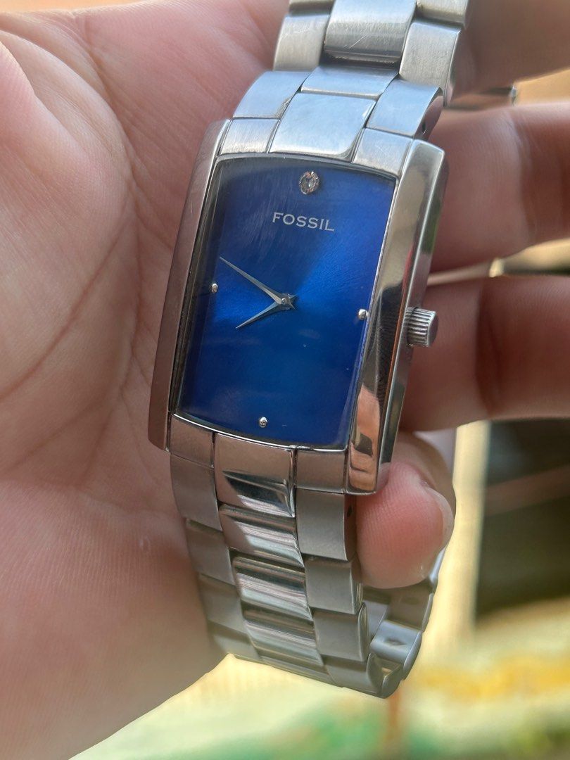 FOSSIL BLUE DIAL, Luxury, Watches on Carousell