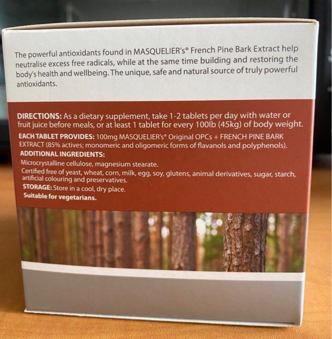 French Pine Bark, Health & Nutrition, Health Supplements, Vitamins ...