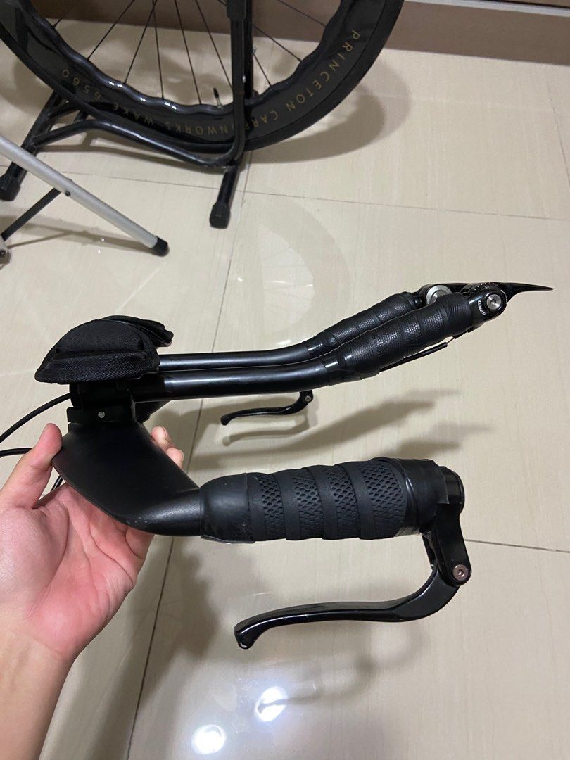 Full carbon aero tt bike cockpit basebar with aerobars, Sports ...