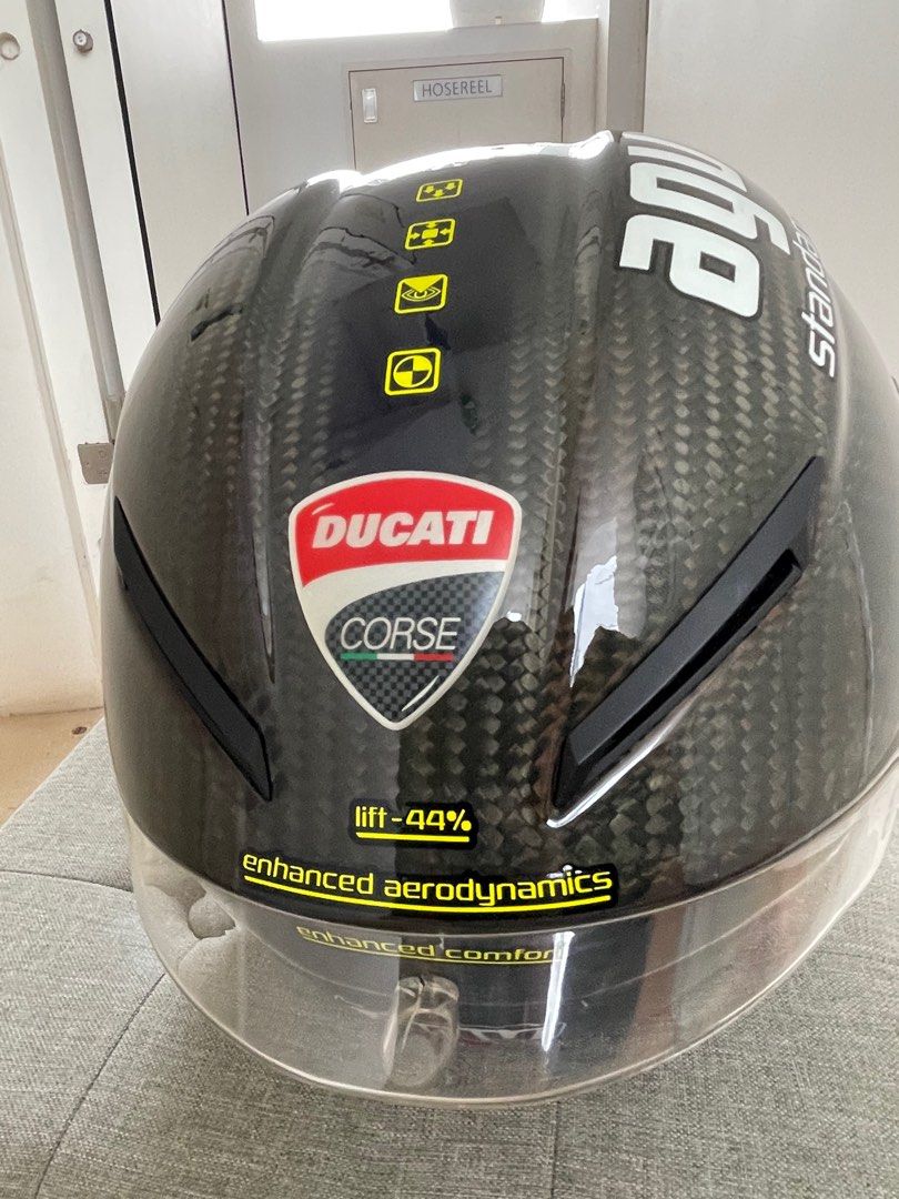 Full Carbon Fibre AGV helmet (Project 46), Motorcycles, Motorcycle ...