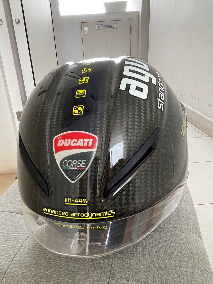 Full Carbon Fibre AGV helmet (Project 46), Motorcycles, Motorcycle ...