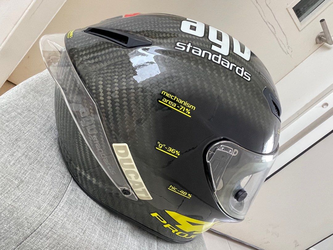 Full Carbon Fibre AGV helmet (Project 46), Motorcycles, Motorcycle ...