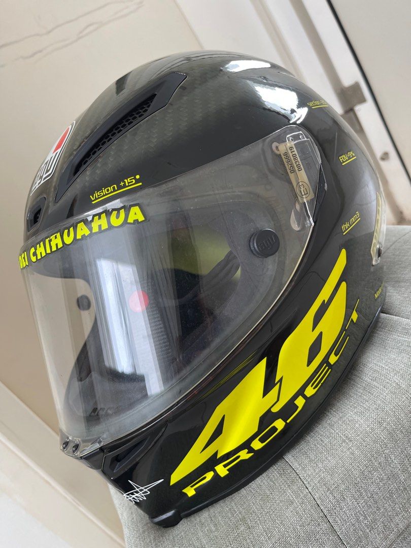 Full Carbon Fibre AGV helmet (Project 46), Motorcycles, Motorcycle ...