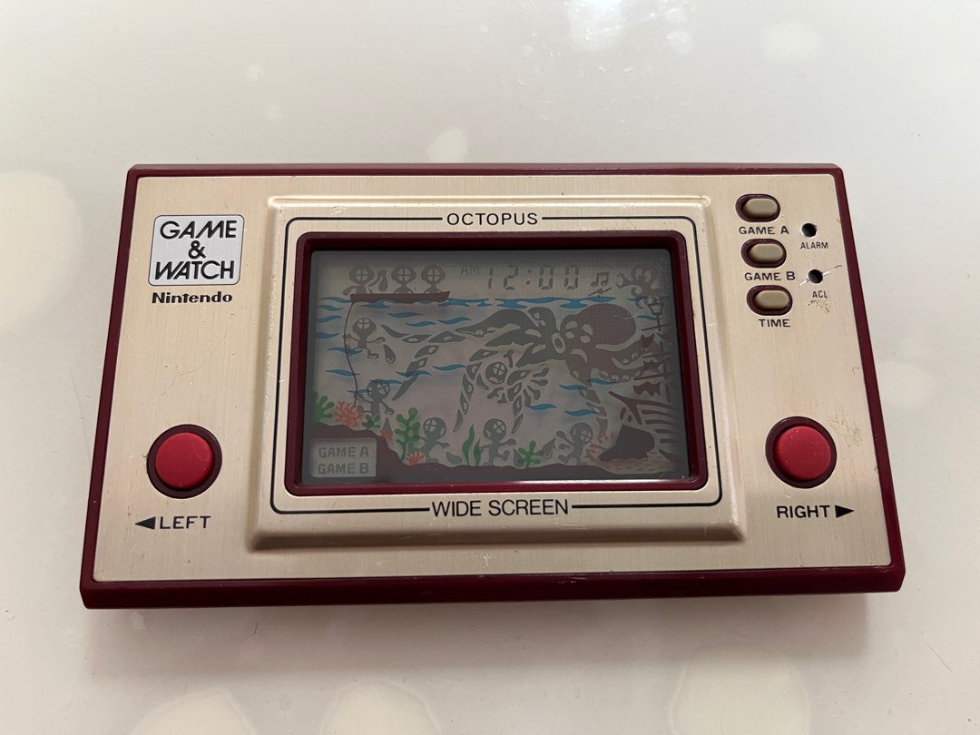 Game & Watch Octopus 八爪魚, 電子遊戲, 電子遊戲機, Nintendo 任天堂 - Carousell