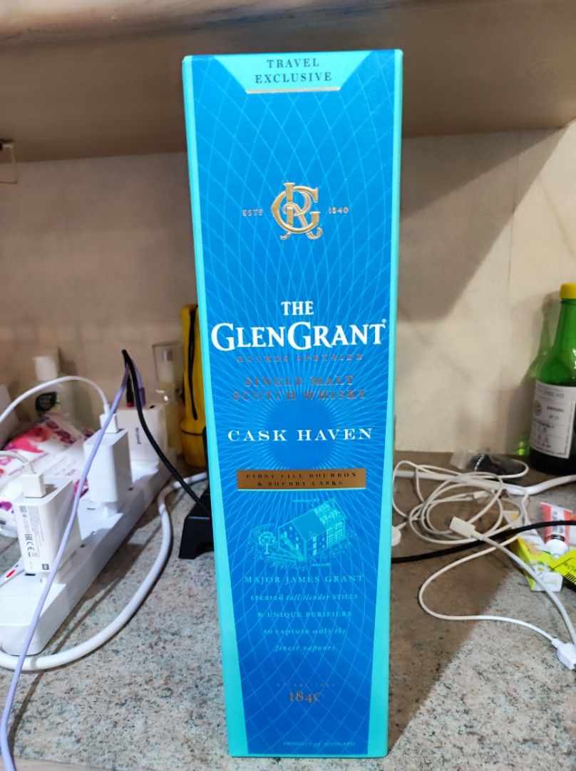 1L GLENGRANT cask haven single malt scotch whisky, Food & Drinks ...
