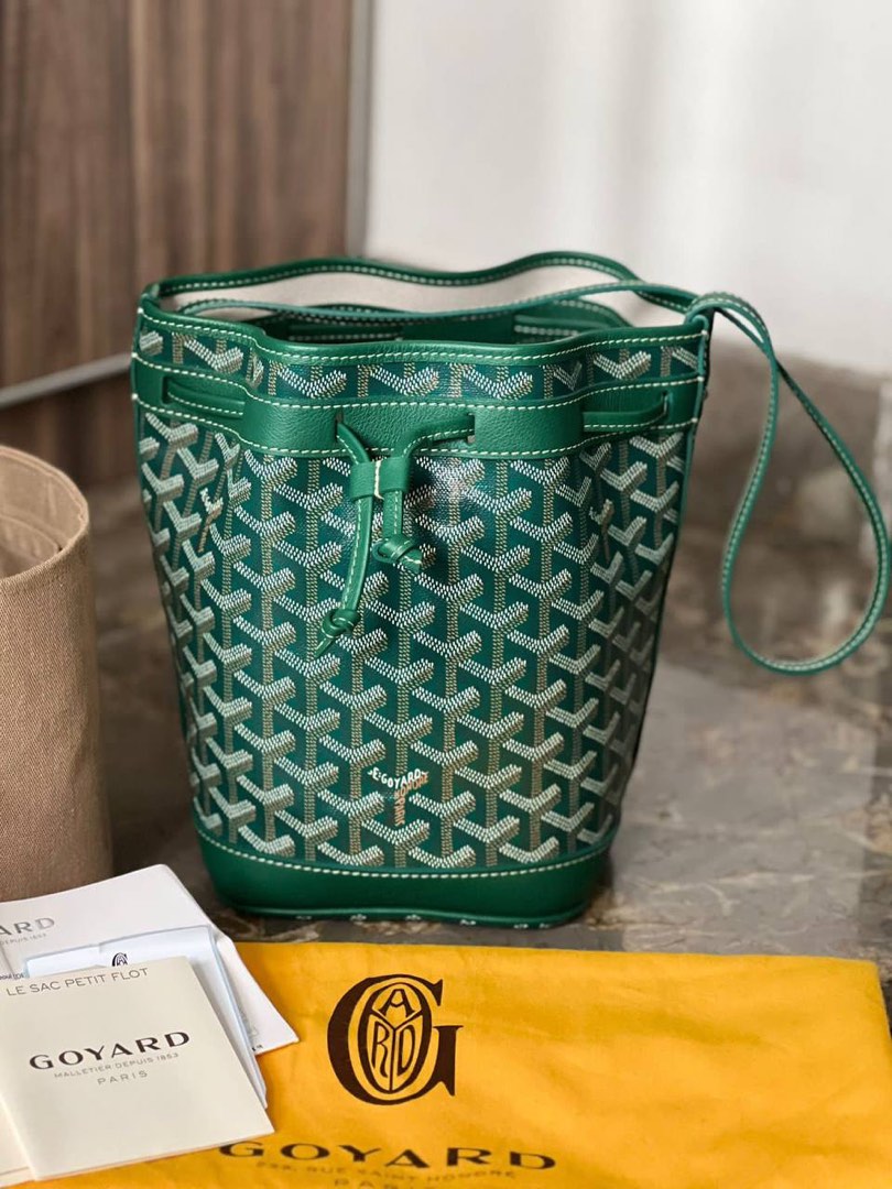 Goyard Petit Flot PM Vert, Luxury, Bags & Wallets on Carousell
