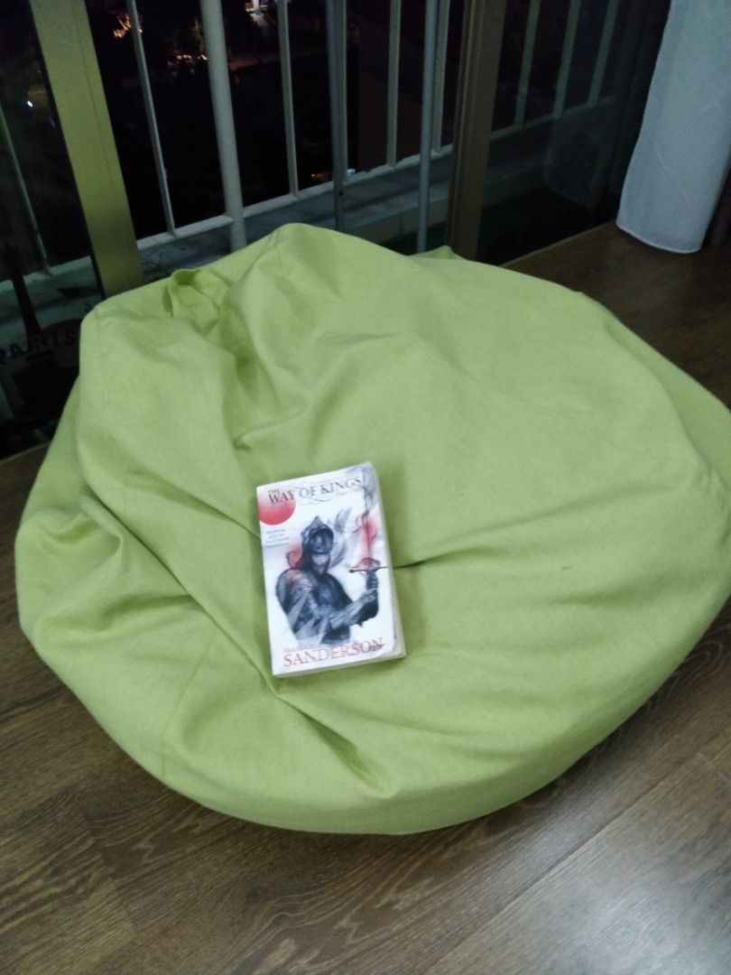 Green Bean Bag ~ 85cm diameter, Furniture & Home Living, Home Decor ...