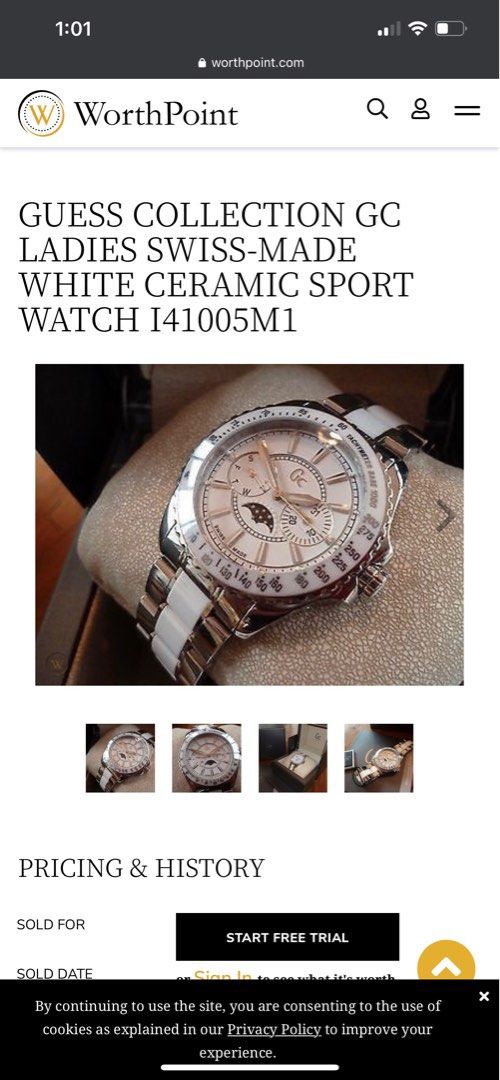 Guess Collection Swiss -Made Ceramic Sport Watch, Luxury, Watches on ...