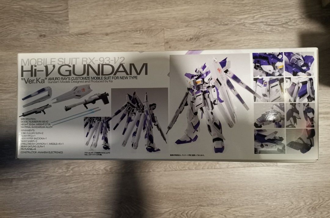 Gundam MG RX-93-V2 Hi-V Gundam "Ver. Ka", Amuro Ray's Customize Mobile ...