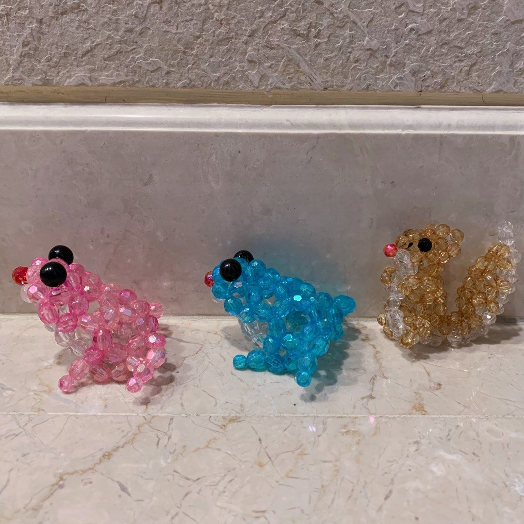 Handcrafted beaded figurines, Hobbies & Toys, Stationery & Craft ...