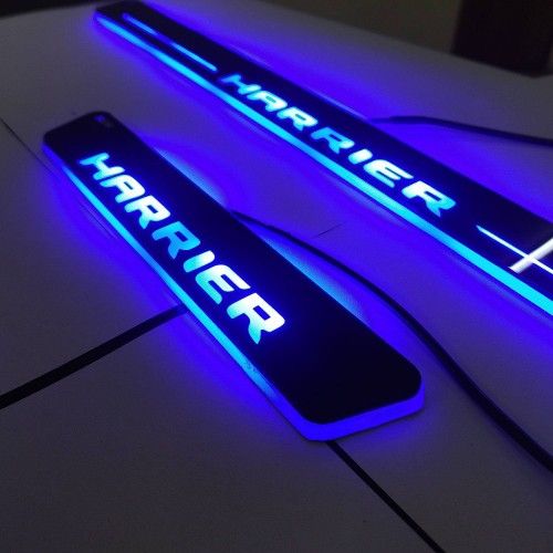 Harrier led scuff plate, Car Accessories, Accessories on Carousell