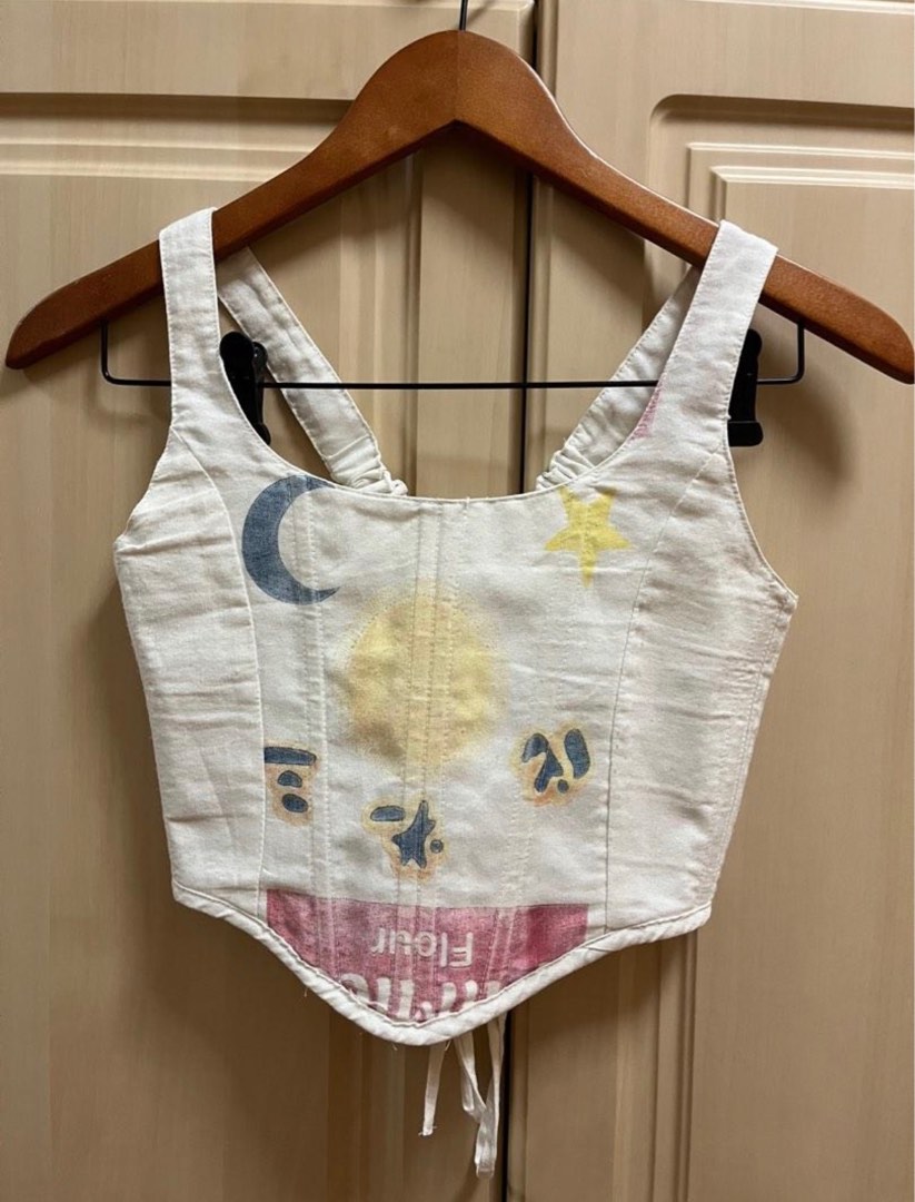 Hello Habi Luna Corset Top, Women's Fashion, Tops, Sleeveless on Carousell