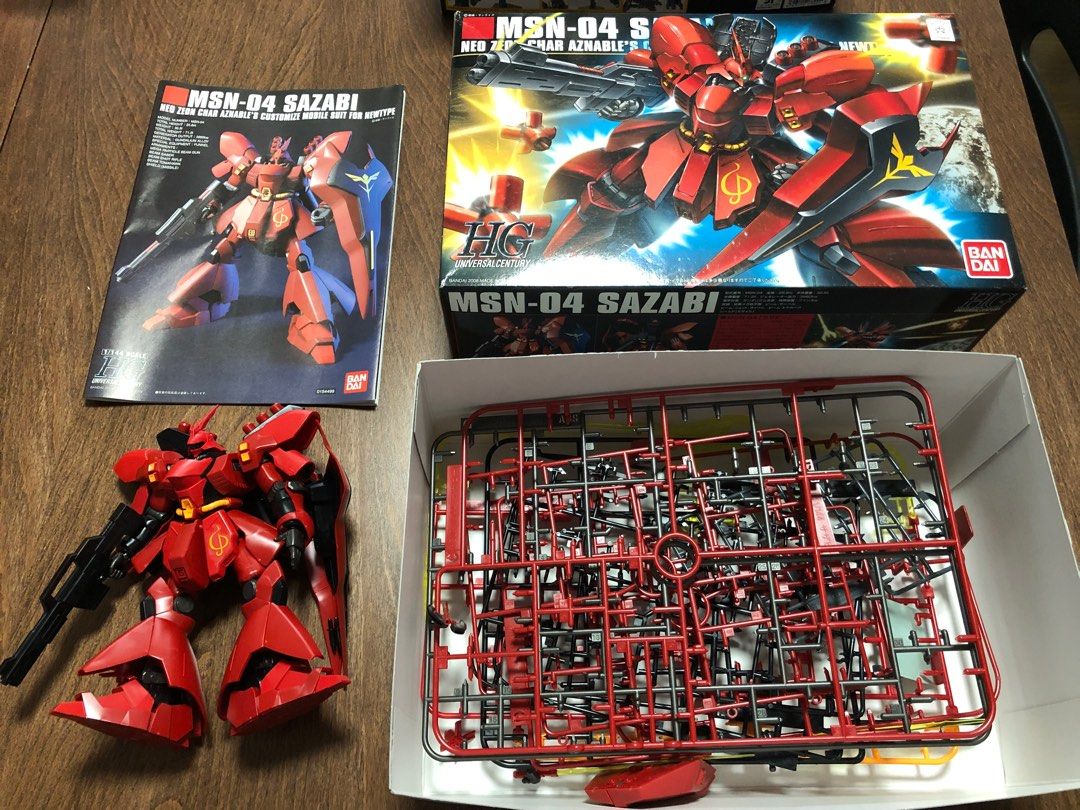 HGUC Sazabi Built, Hobbies & Toys, Toys & Games on Carousell