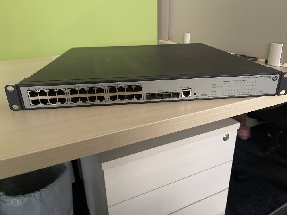 HP 24 port gigabit poe switch, Computers & Tech, Office & Business ...