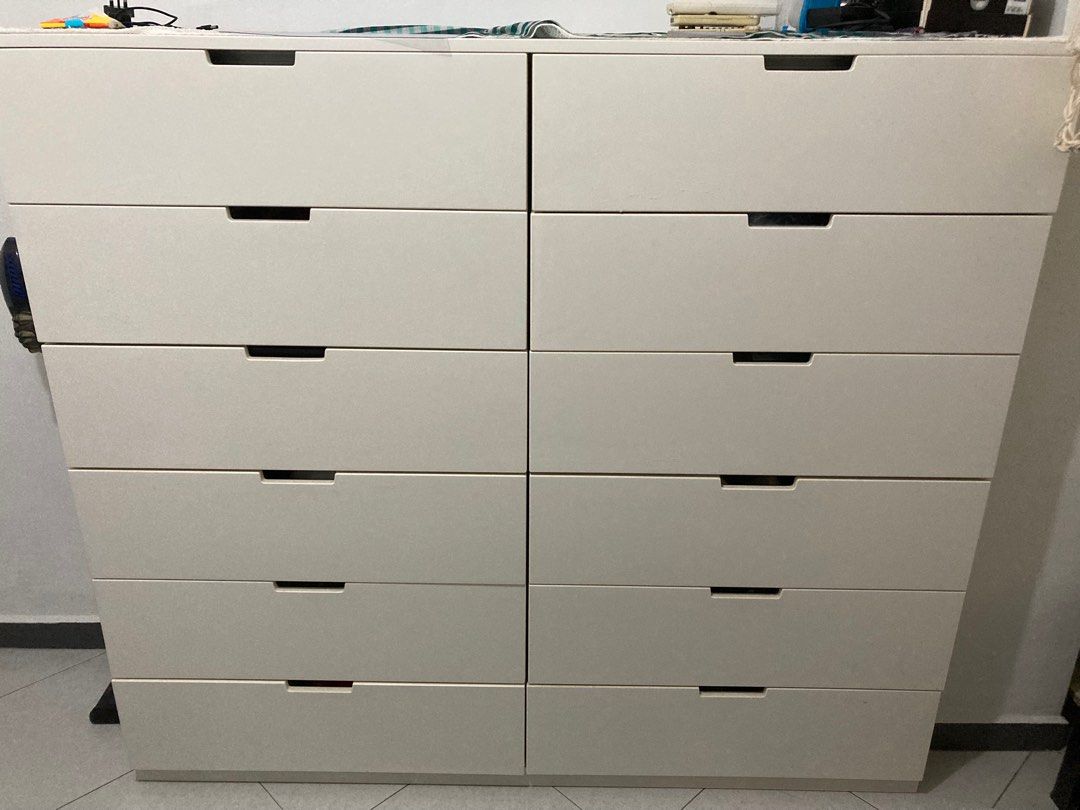Ikea Nordli Chest of 12 drawers, Furniture & Home Living, Furniture, Shelves, Cabinets & Racks ...