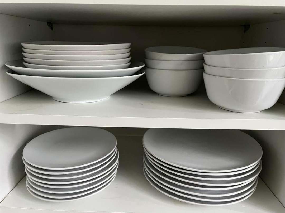 IKEA white dinnerware set, Furniture & Home Living, Kitchenware ...