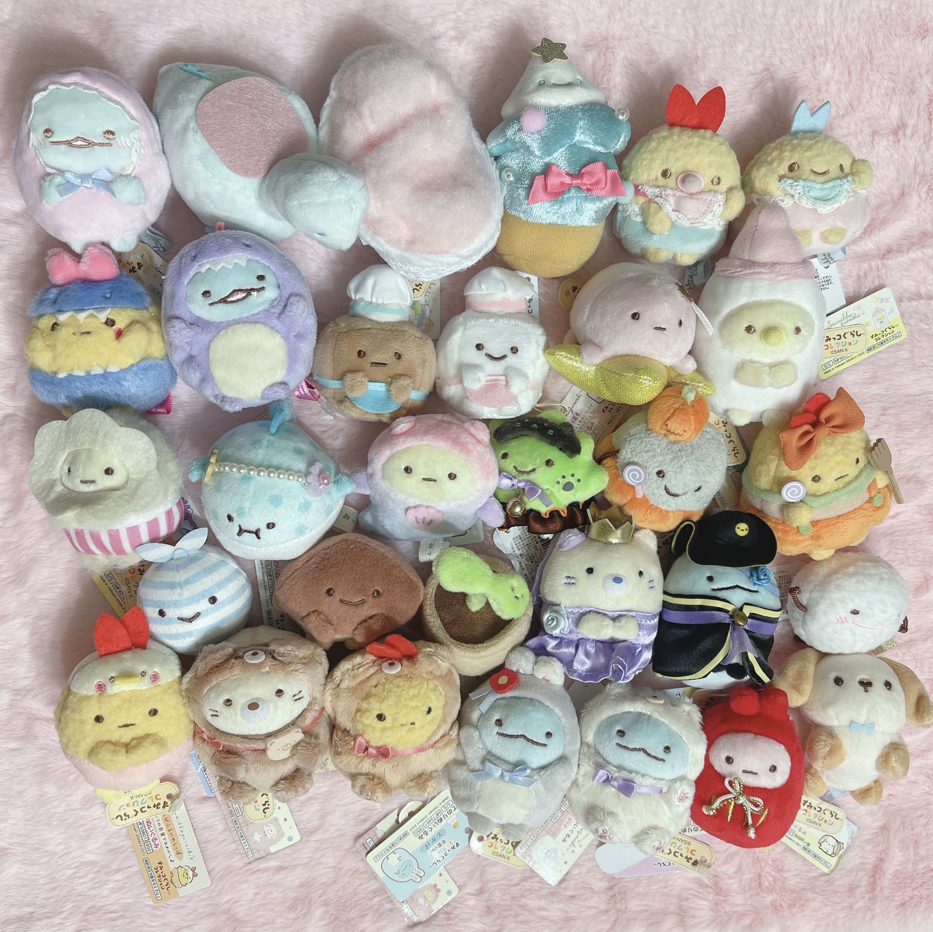 [INS] SAN-X SUMIKKO GURASHI CHARACTERS ASSORTED TENORI THEMED PLUSHIES ...