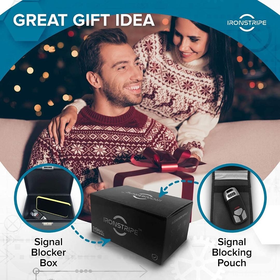 Ironstripe Car Key Signal Blocker | Extra Large 19 x 12 x 9 cm Faraday ...