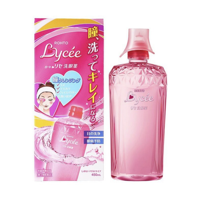 Japanese Popular Eye Wash Liquid ROHTO Lycee 450ml, Made in Japan ...