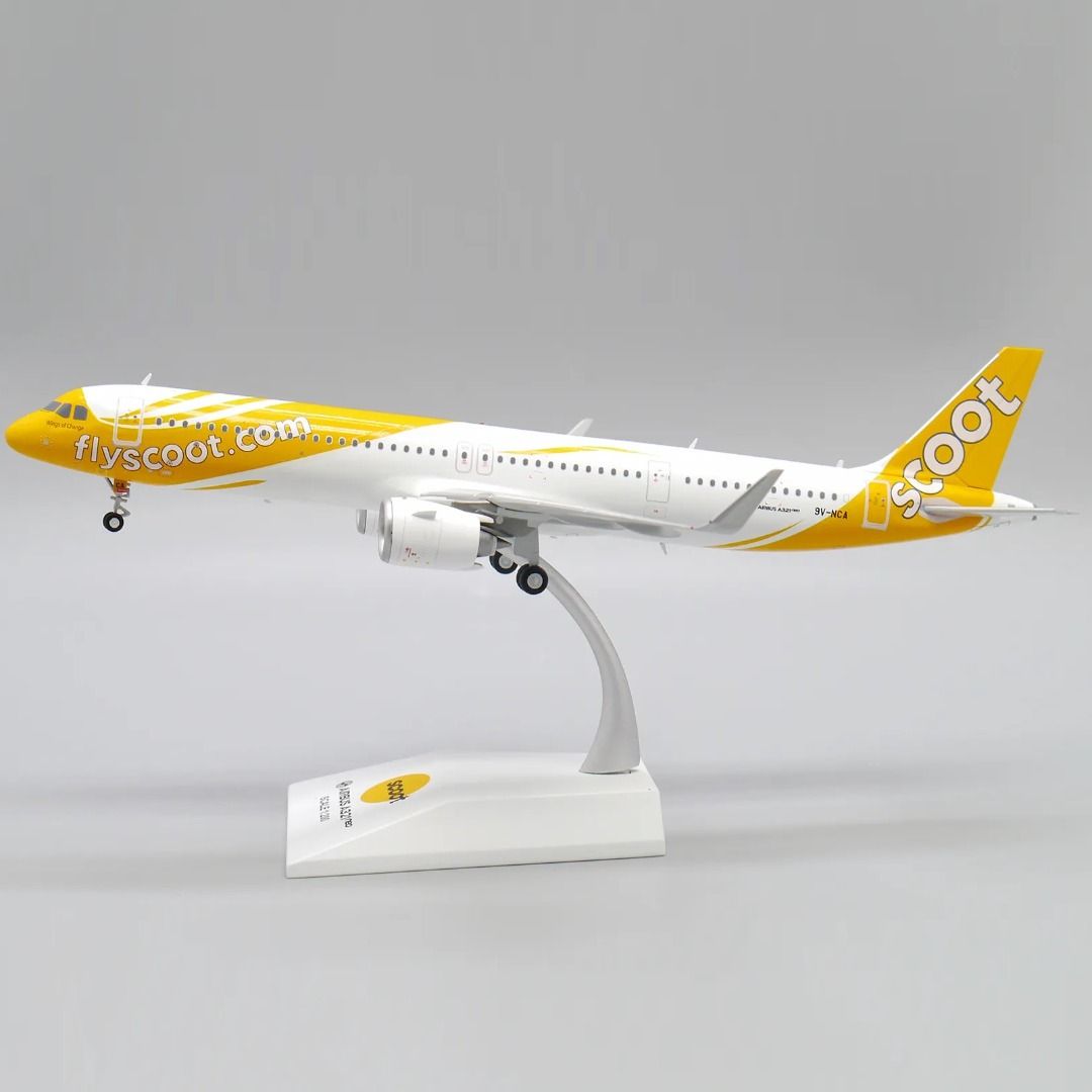 JC WINGS SINGAPORE FLYSCOOT AIRBUS A321NEO 9V-NCA 1:200 DIE-CAST MODEL ...