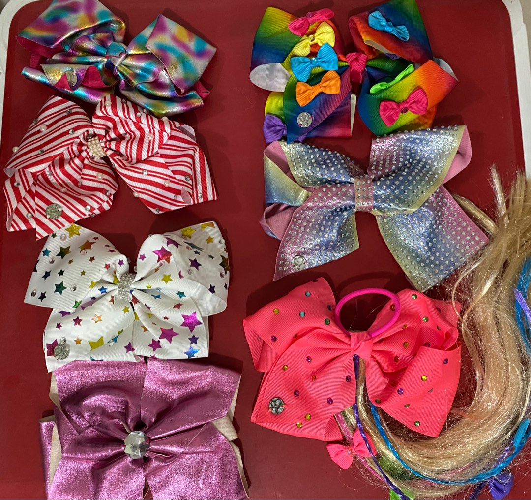 Jojo Siwa bows, Babies & Kids, Babies & Kids Fashion on Carousell