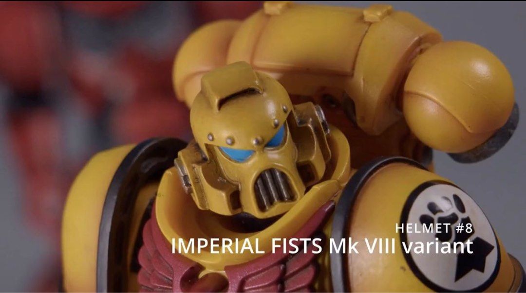JOY TOY: Warhammer 40K MK. VIII Helmet for Imperial Fist & Ultramarines ...