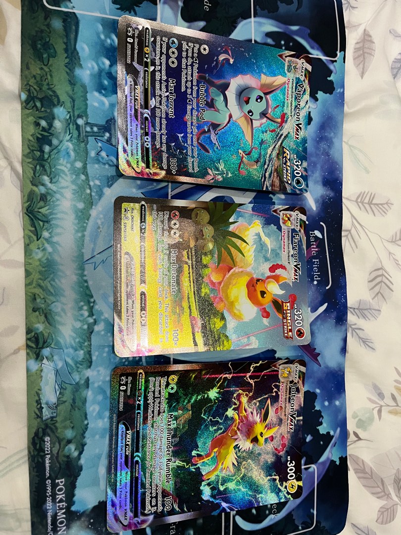 *Jumbo Card Set* Eeveelutions Vmax AA, Hobbies & Toys, Toys & Games on ...