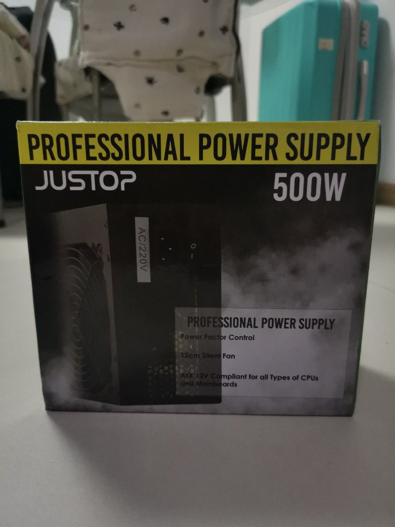 JUSTOP 500W ATX POWER SUPPLY, Computers & Tech, Parts & Accessories ...
