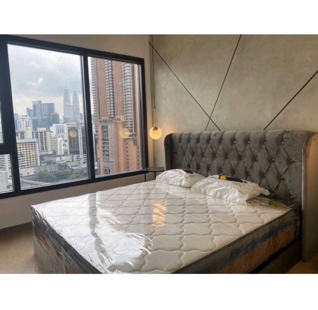 King bedframe and mattress, Furniture & Home Living, Furniture, Bed Frames & Mattresses on Carousell