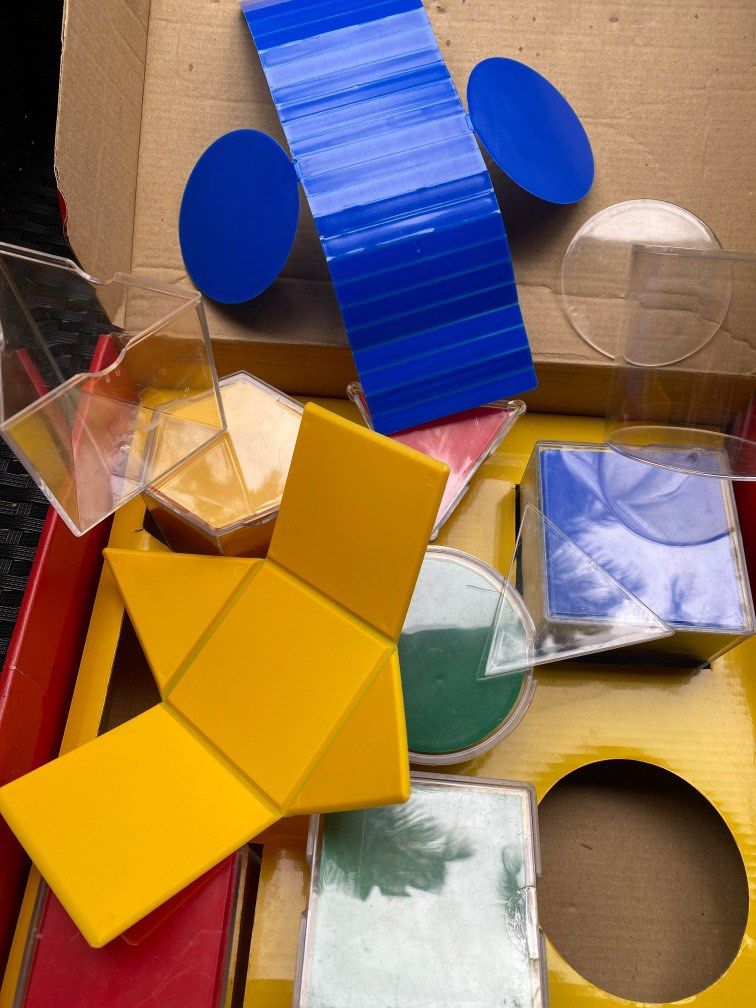 Learning Resources folding geometric shapes nets surface area math ...