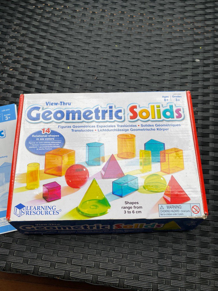 Learning Resources geometric shapes volume math primary secondary ...