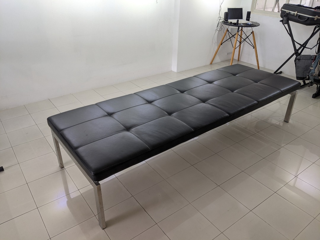Leather Seating Bench (Bauhaus style), Furniture & Home Living ...