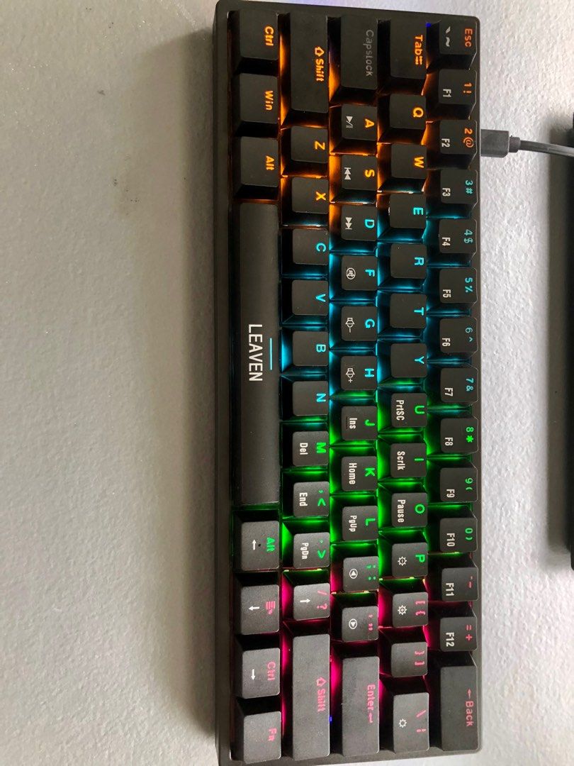 LEAVEN k620 keyboard Blue switch, Computers & Tech, Parts & Accessories ...