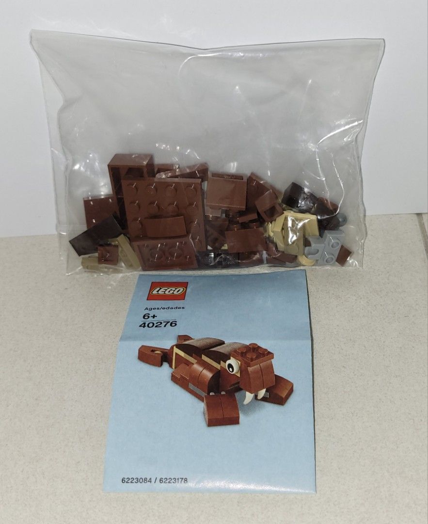 Lego 40276 Walrus polybag Monthly mini model - 100% complete, Hobbies ...