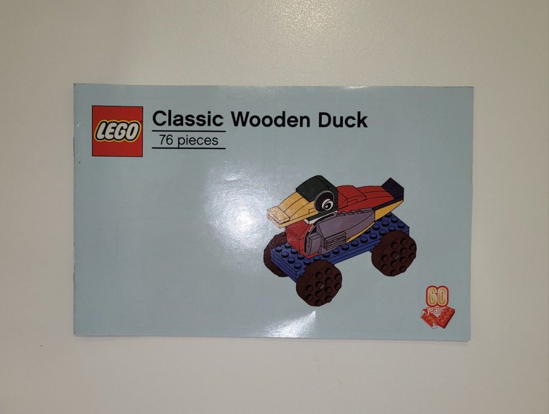 Lego Classic Wooden Duck 60 years anniversary original instruction ...