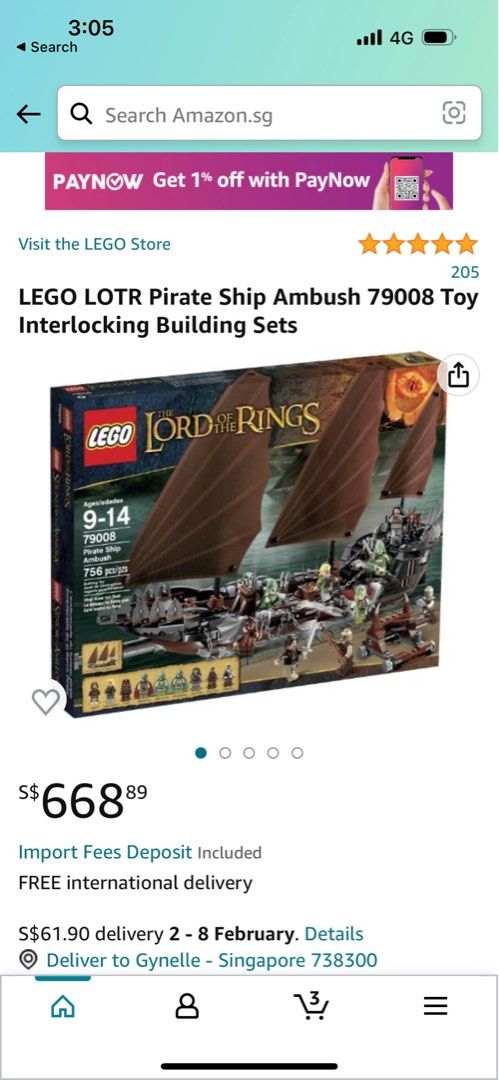 Lego Lord of the Ring Pirate Ship Ambush, Hobbies & Toys, Toys & Games ...