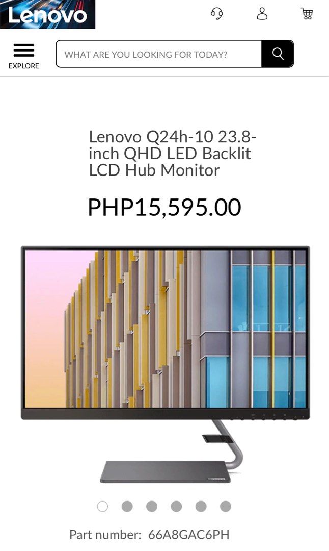 Lenovo 24 inch 1440p monitor with USB-C, Computers & Tech, Parts ...