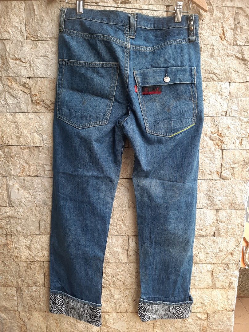 Levi's x Clot Python 505, Fesyen Pria, Pakaian , Bawahan di Carousell