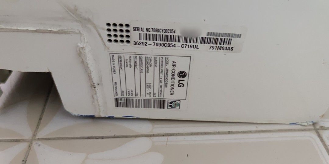 LG Fan Coil unit 9k btu and 18 k btu, TV & Home Appliances, Air ...