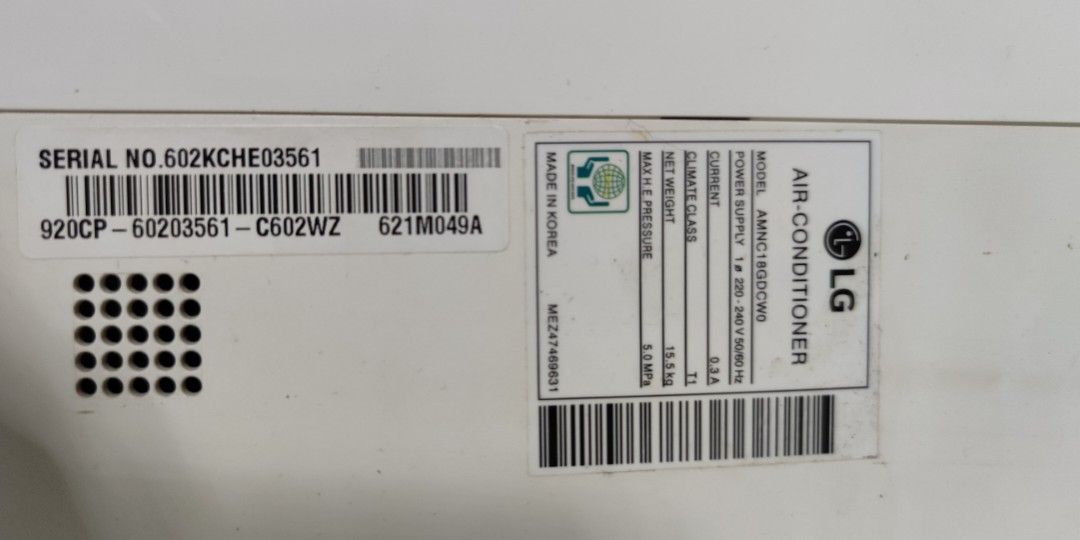 LG Fan Coil unit 9k btu and 18 k btu, TV & Home Appliances, Air ...