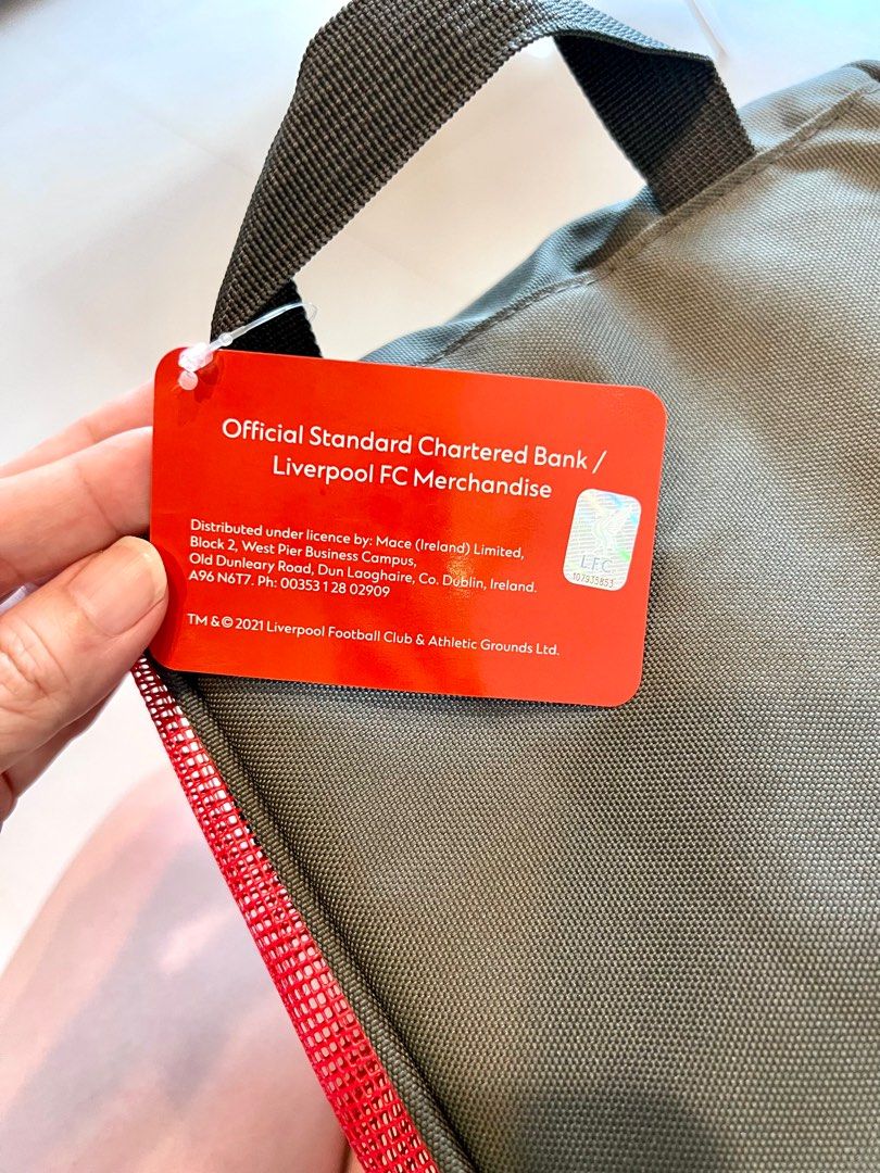 Liverpool Football Club LFC Standard Chartered Bank Gym Travel Shoe Bag ...