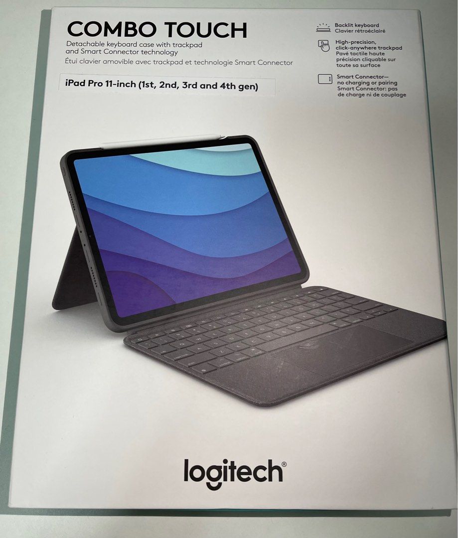 Logitech Combo Touch Casing [For iPad Pro 11-inch (1st, 2nd, 3rd & 4th ...
