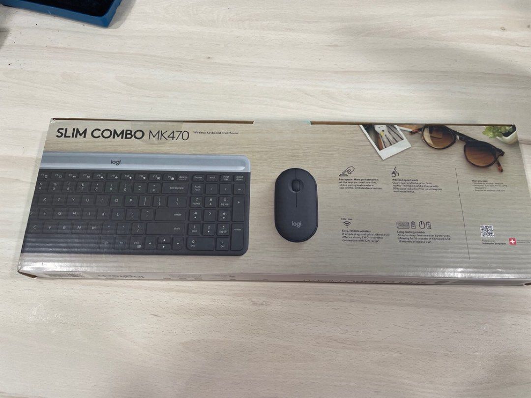 Logitech MK470 wireless keyboard and mouse, Computers & Tech, Parts ...