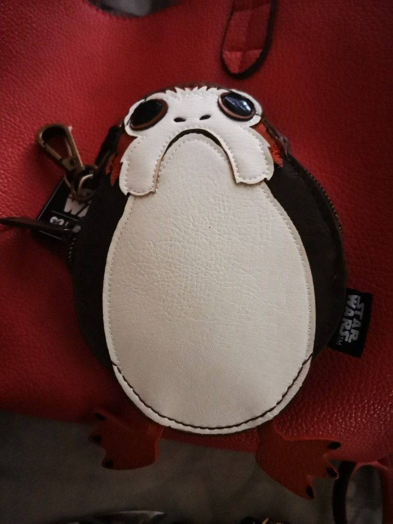 Repriced!!!! Loungefly Porg Full body coin bag, Women's Fashion, Bags ...