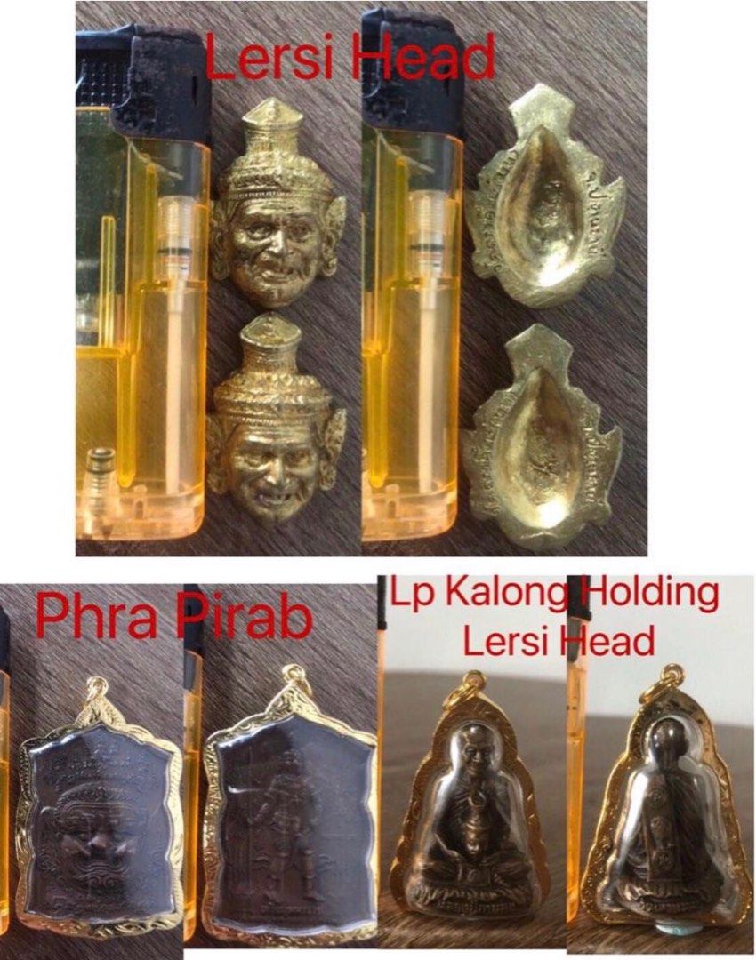 Lp Kalong Lersi Head Phra Pirab Lp Kalong Holding Lersi Head, Hobbies ...