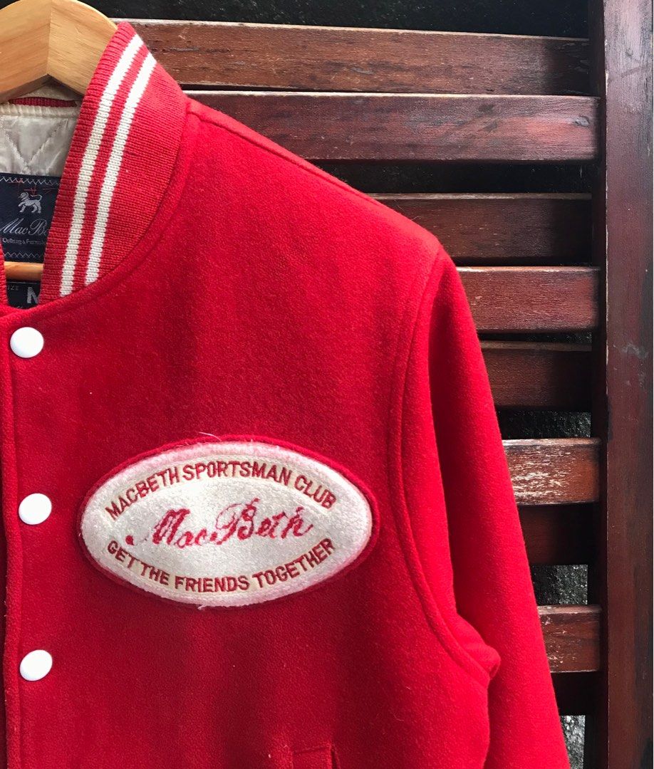 Macbeth Varsity Jacket, Men's Fashion, Coats, Jackets and Outerwear on ...
