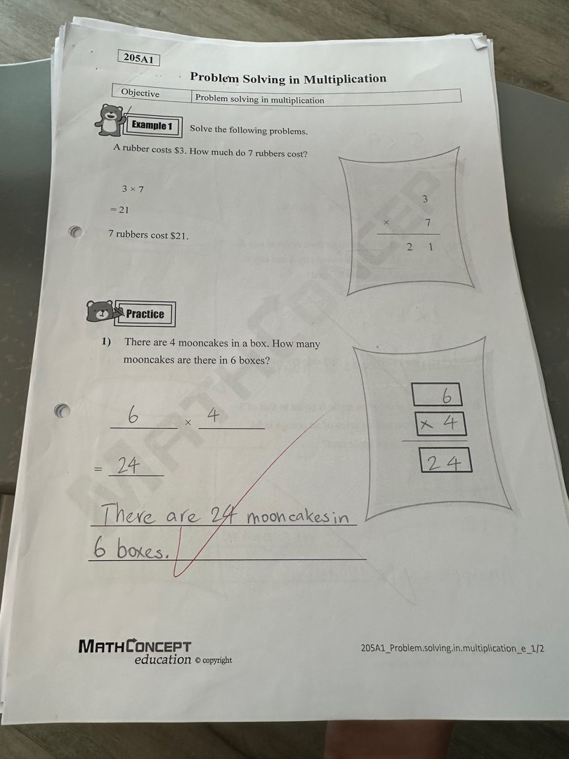 Mathconcept P2 math 小學二年級/ 英文數學/non 數硏non Kumon 公文 non eye level , 興趣及 ...