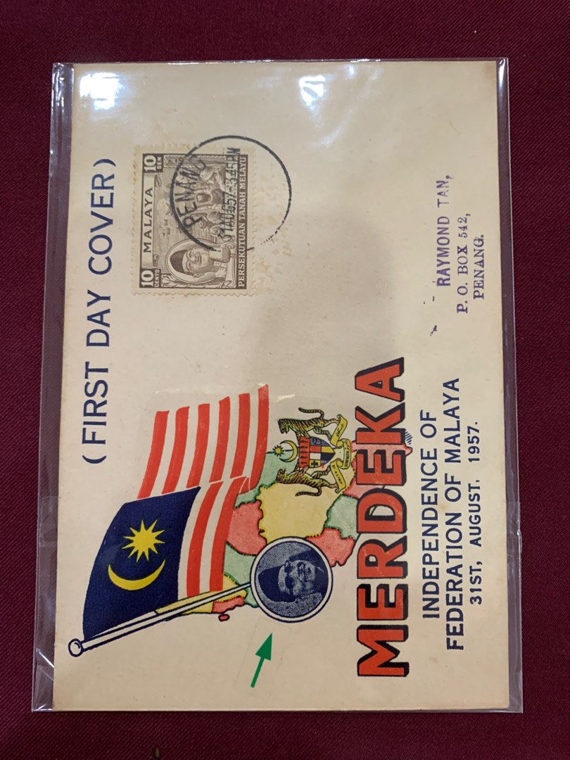 Merdeka cover 1957 ( Penang post mark ), Hobbies & Toys, Memorabilia ...