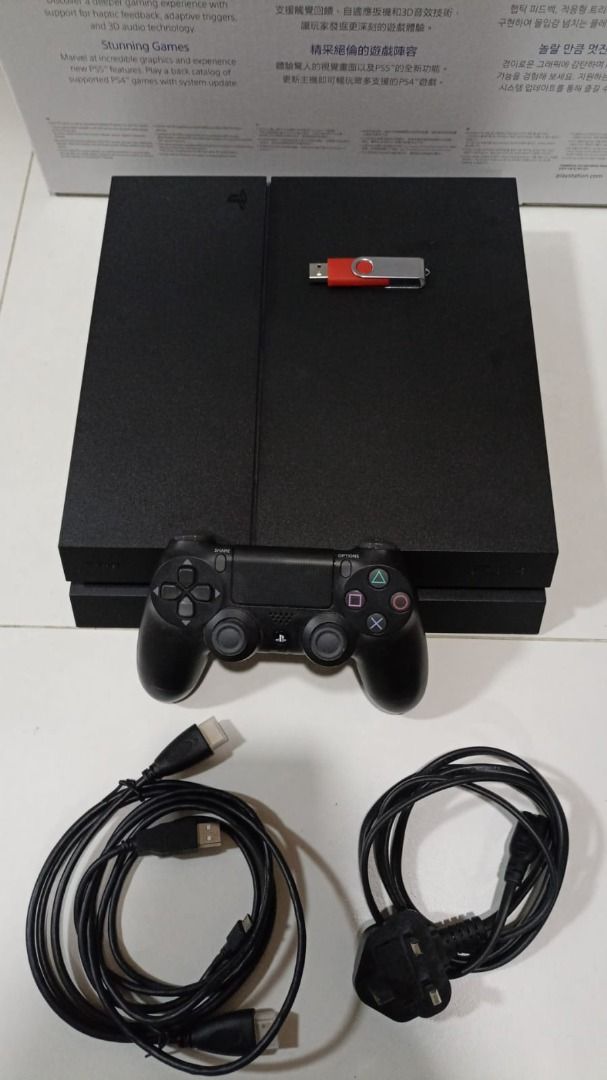 Modded PS4 (CUH-1216A) on firmware 9.00 full set with dualshock ...